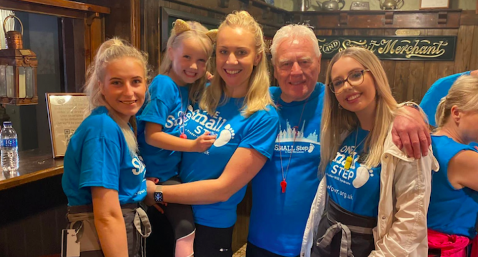 Almond family pub customers walk 10 miles for charity - One Stockport