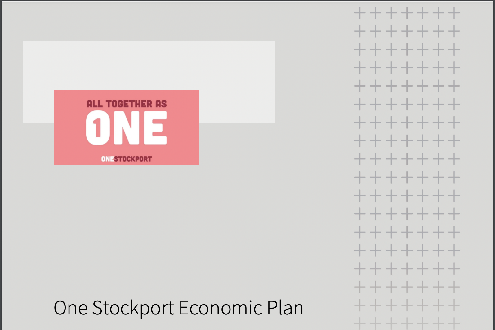 Ambitious new Economic Plan launched for Stockport - One Stockport