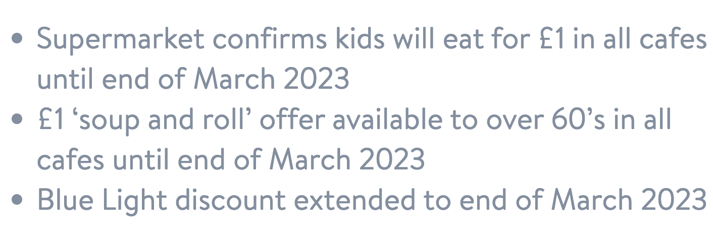 Asda extends £1 café deals for kids and over 60’s to ease burden of ...
