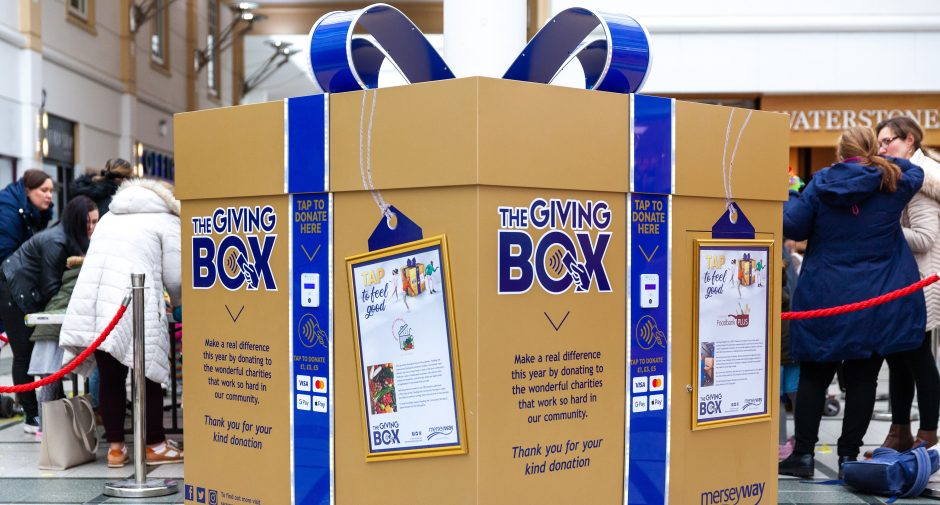 Merseyway Shopping Centre launch giant Giving Box to help local ...
