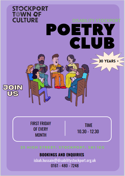 Stockport Disability Poetry Club – One Stockport