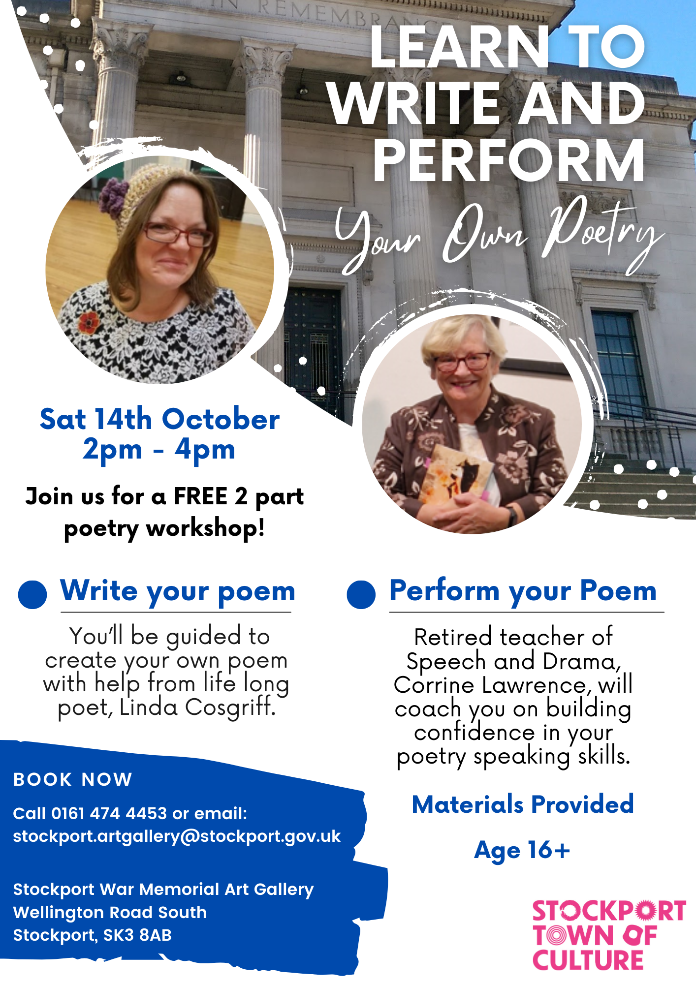 Learn how to Write and Perform your own poetry! – One Stockport