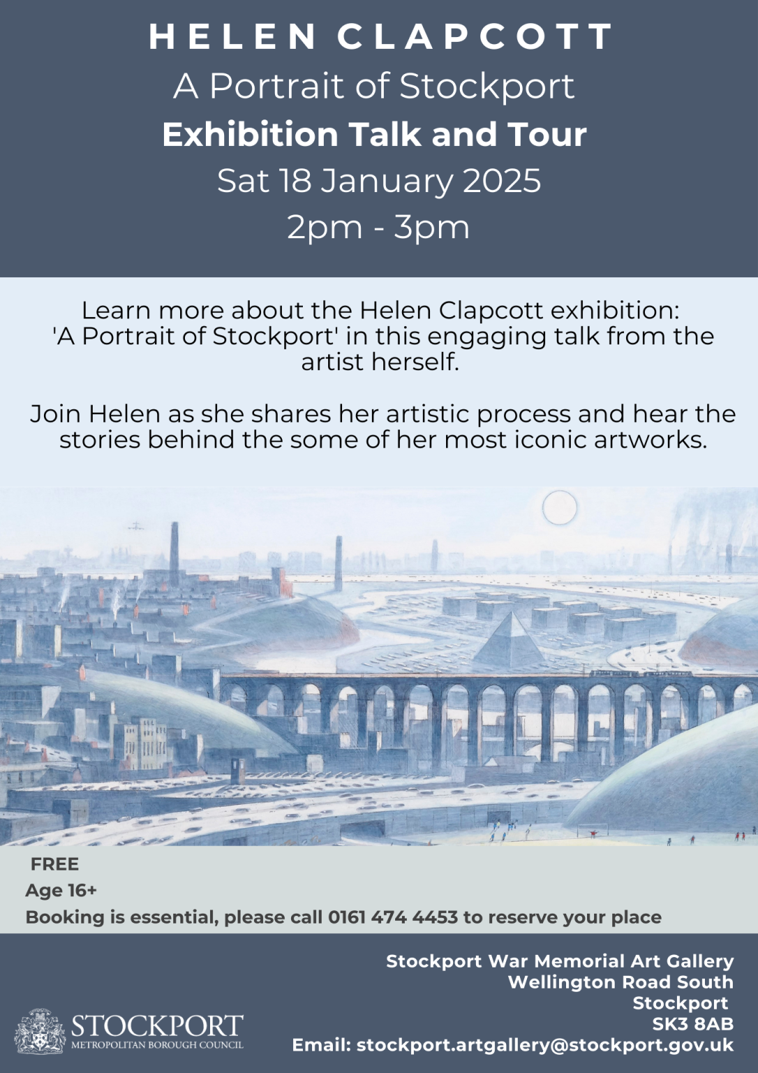 Helen Clapcott: A Portrait of Stockport Exhibition Talk and Tour – One ...